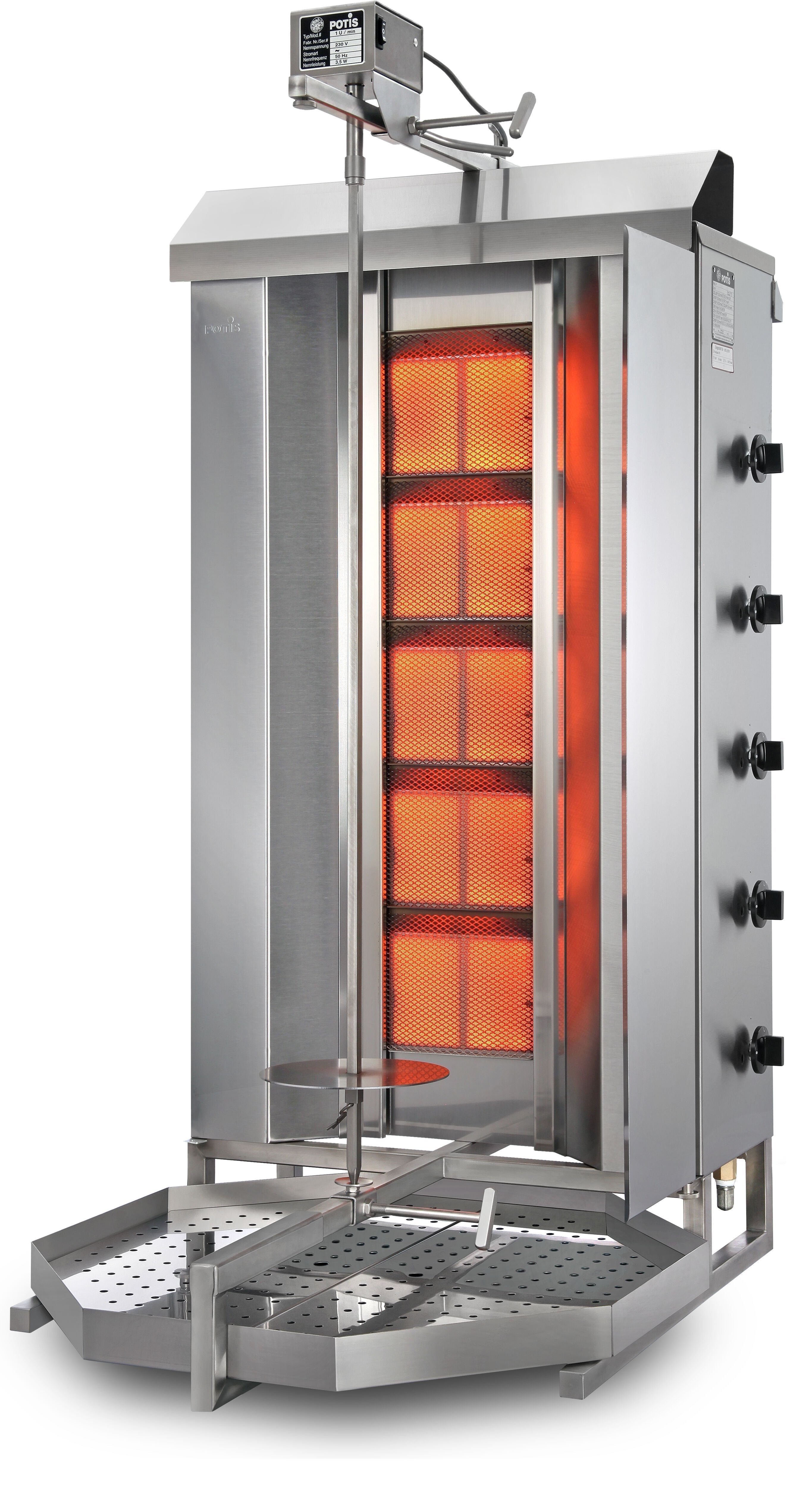 POTIS GD5/S kebab grill gyros grill 120kg